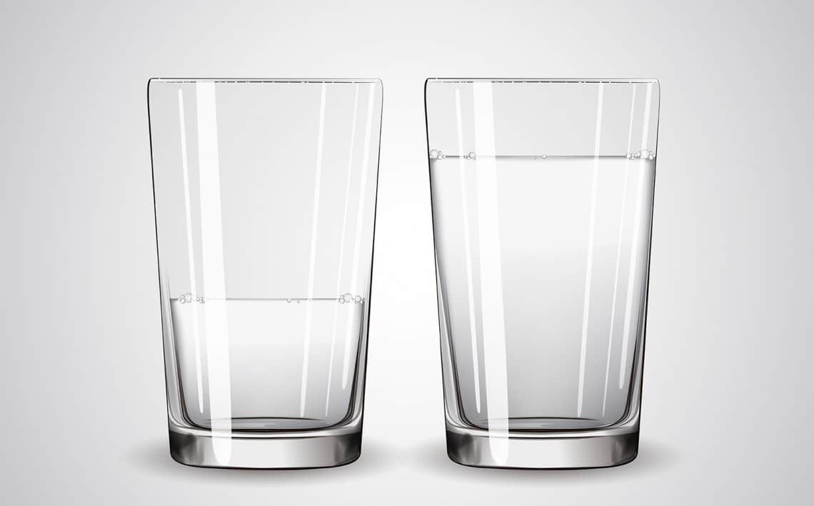 Copo cheio ou vazio?